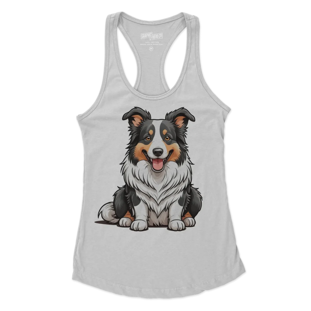 Border Collie Kawaii Racerback - Africa Paws